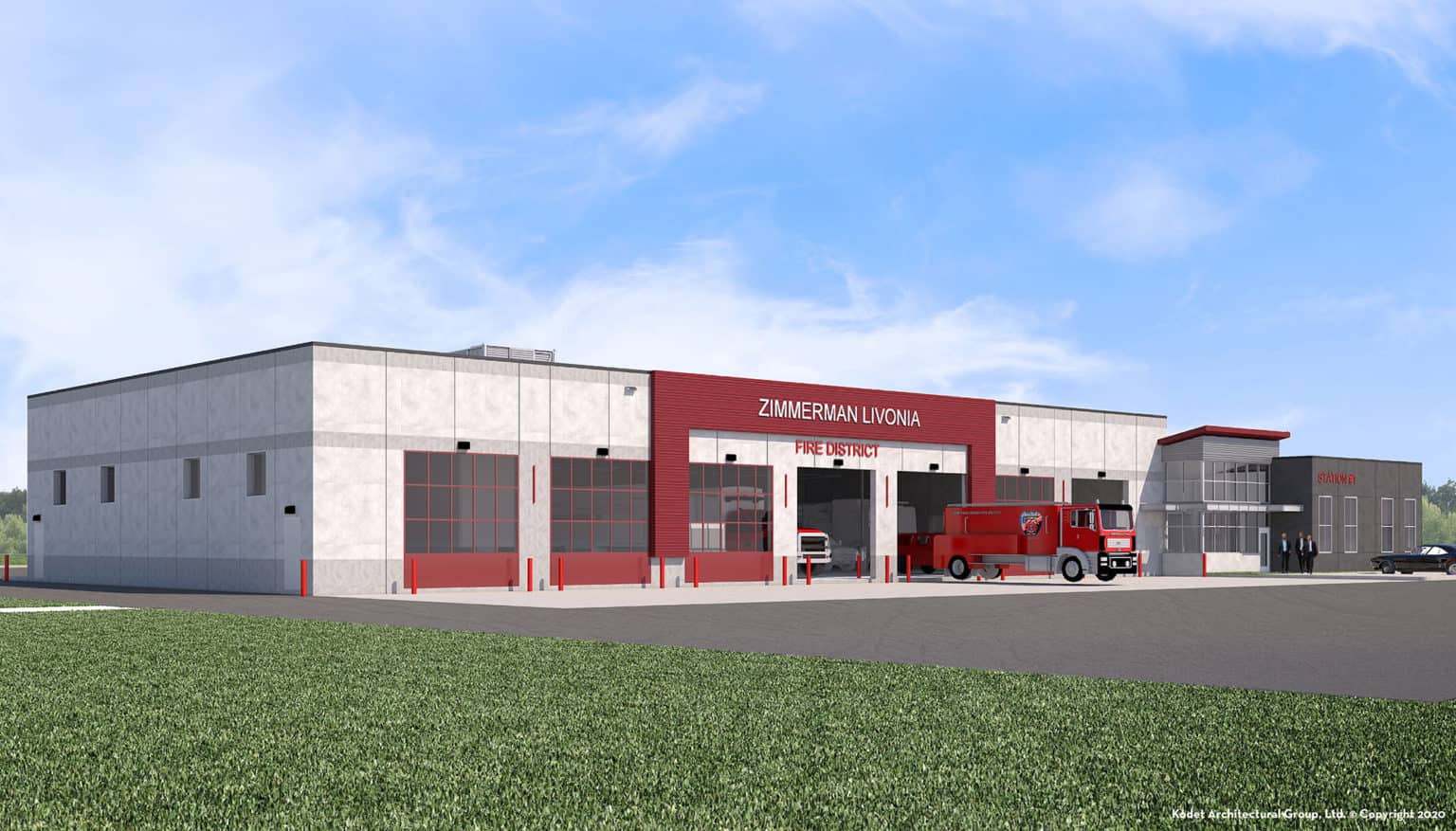 Zimmerman/Livonia Fire Hall Groundbreaking - Kodet Architectural Group